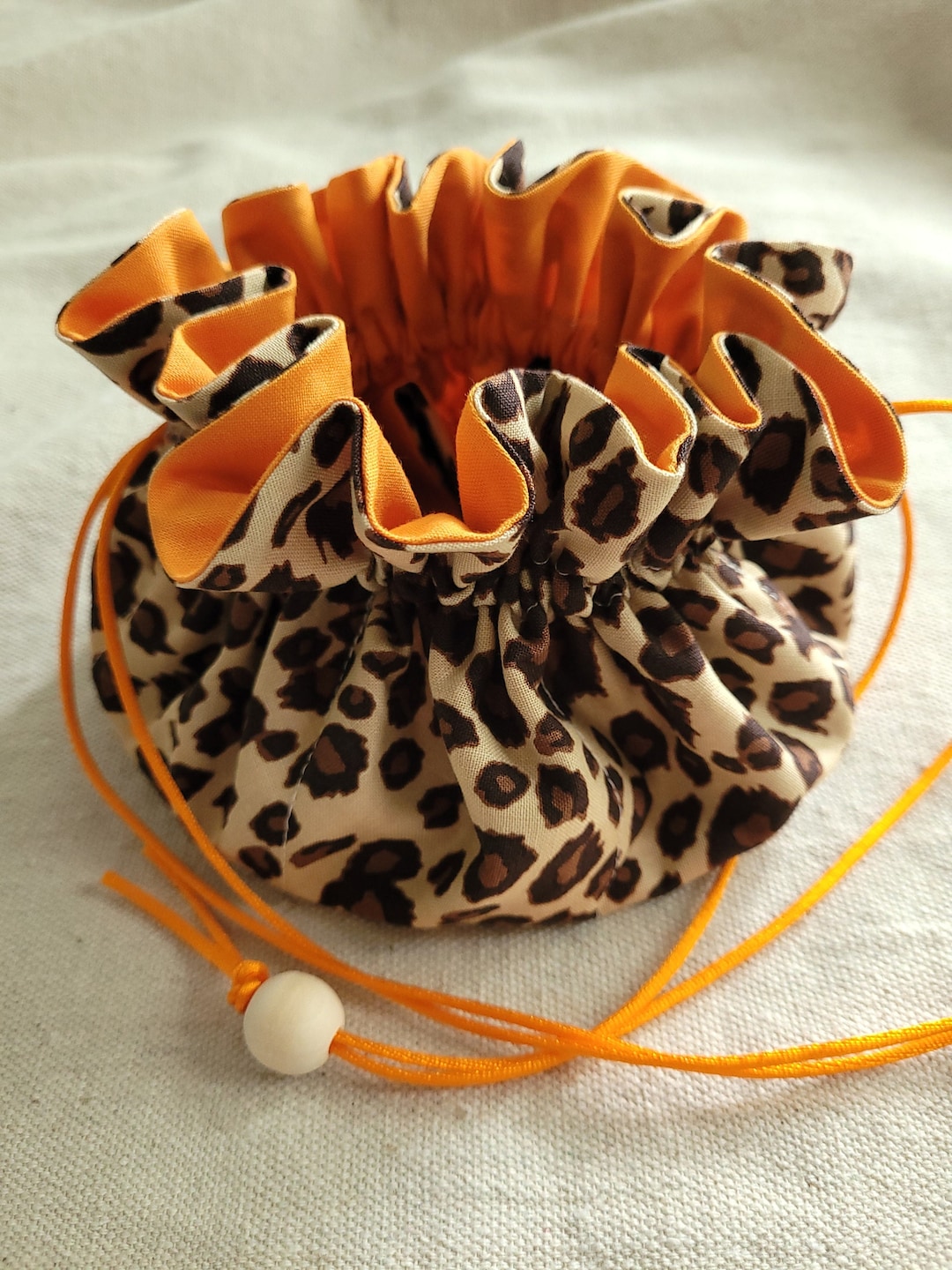 Travel Jewelry Pouch Leopard Drawstring Jewelry Bag - Etsy
