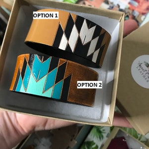 Handmade joshua Tree Leather Cuff, Boho Leather Bracelet, Leather Bands ...