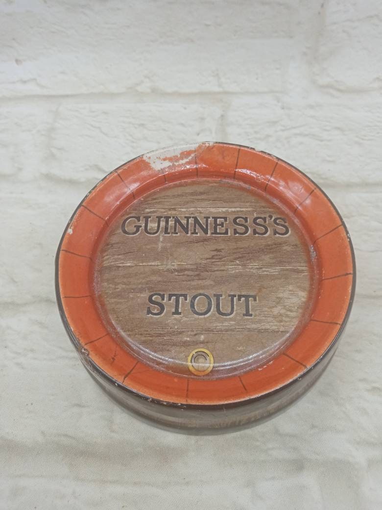 Antique 1920s Guinness Ashtray Barrell Shape 11cm Wide - Etsy
