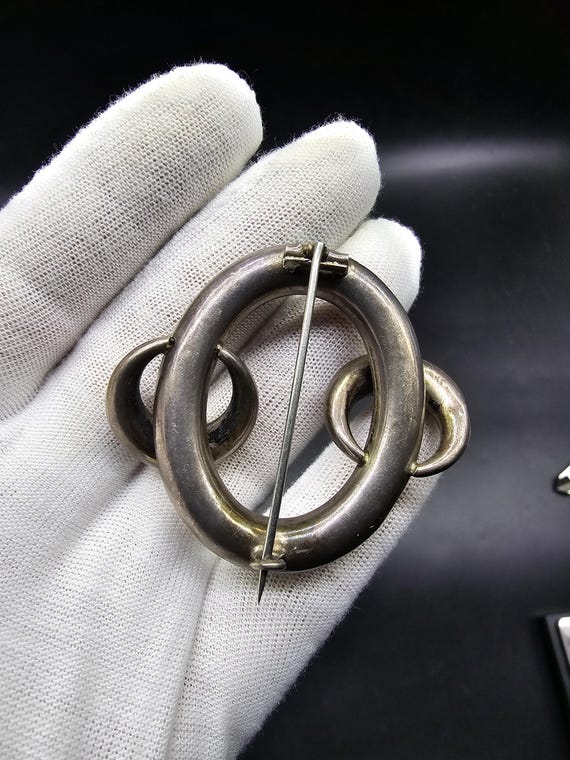 stunning original victorian scottish brooch celtic lo… - Gem