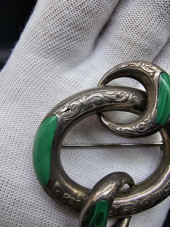 stunning original victorian scottish brooch celtic lo… - Gem