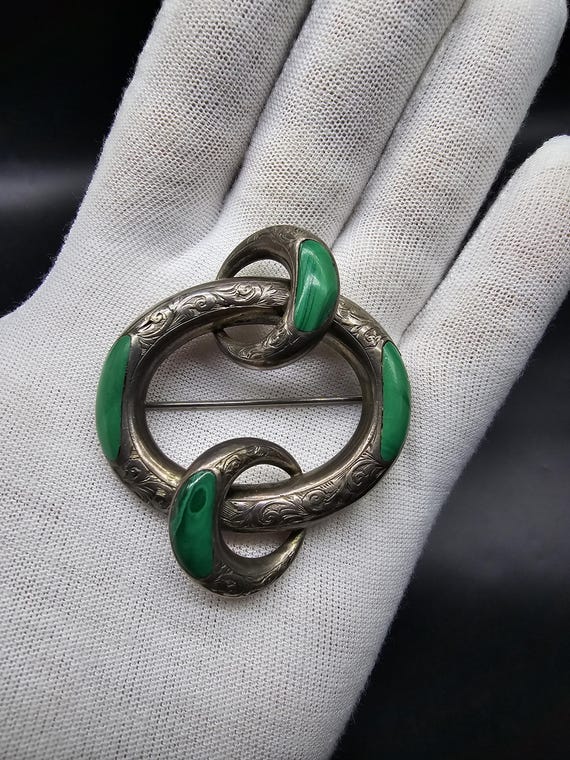 stunning original victorian scottish brooch celtic lo… - Gem