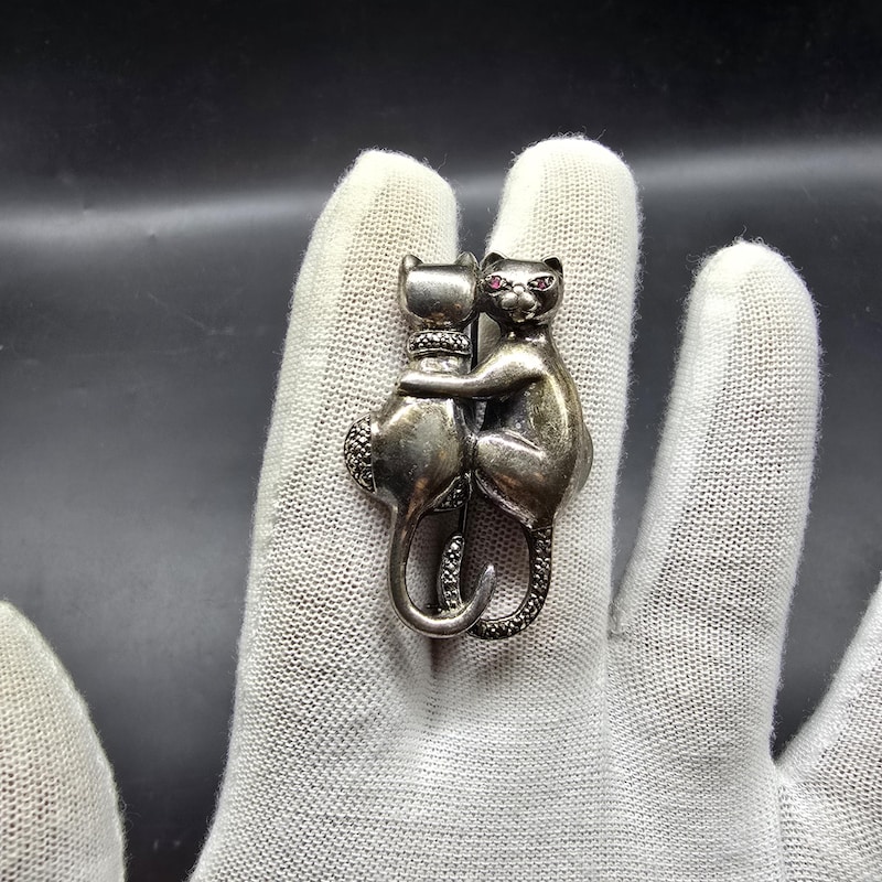 Silver Brooches Vertical - Etsy UK