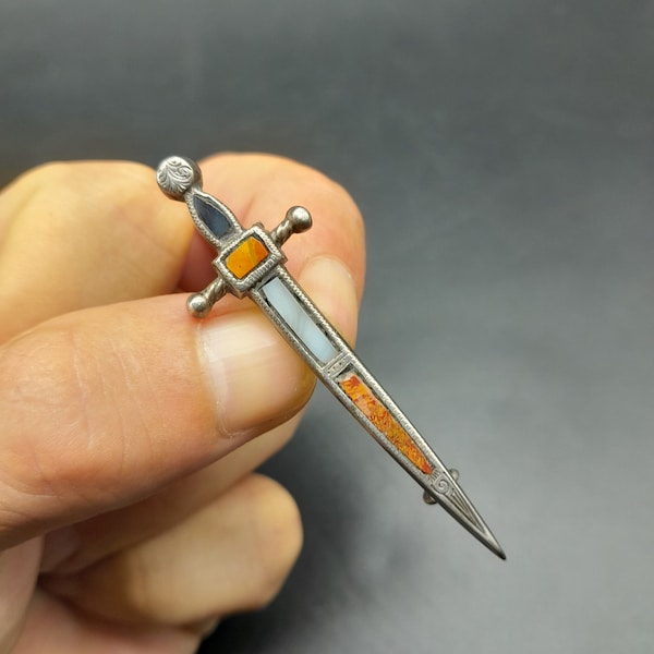 Scottish Agate Sword Dirk Pin - Etsy