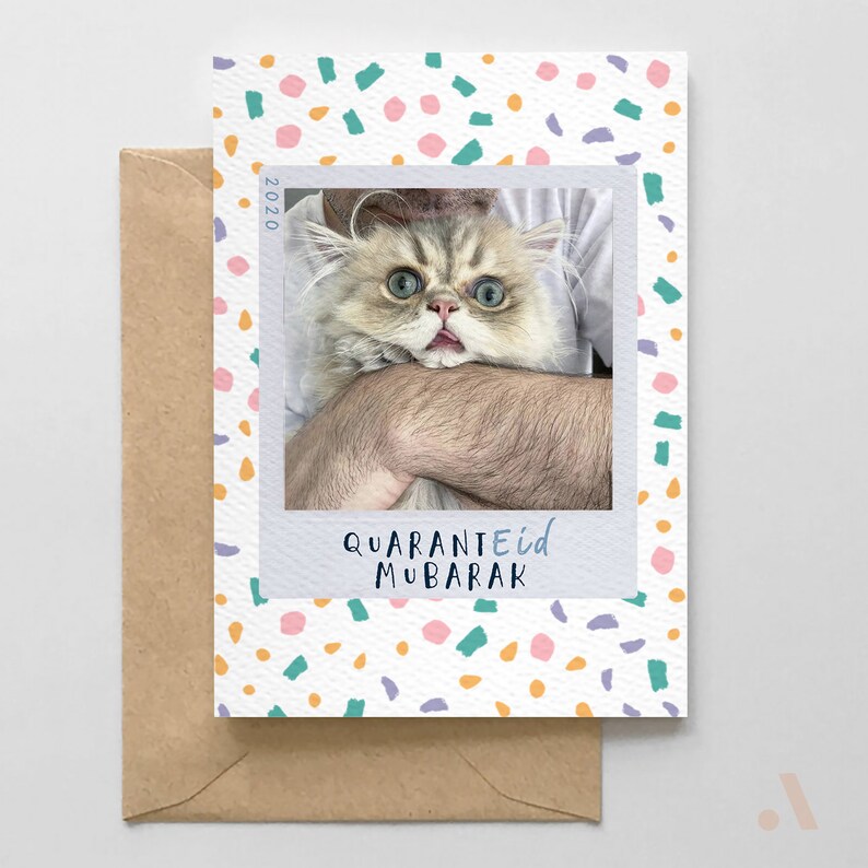 Funny Eid Mubarak Template Editable 5x7 Greeting Card - Etsy