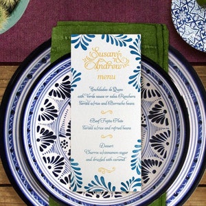 Talavera Menus - Talavera Suite - - Etsy