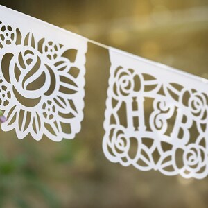Personalized Mini Papel Picado Banners / Las Flores - Etsy