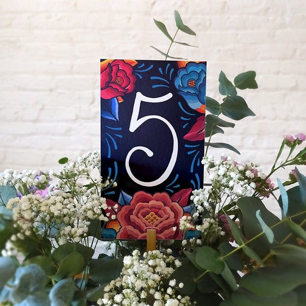Mexican Table Numbers - Etsy