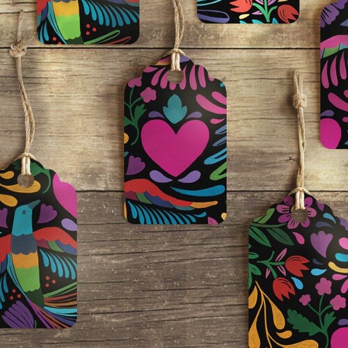 Otomi Favor Tags Otomi Suite - Etsy