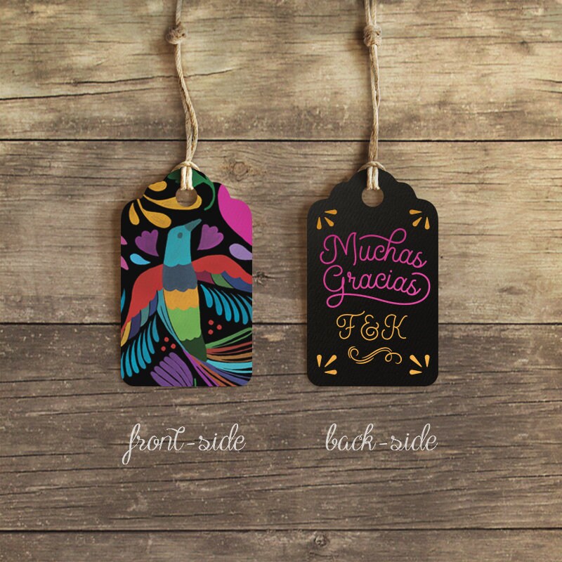 Otomi Favor Tags Otomi Suite - Etsy