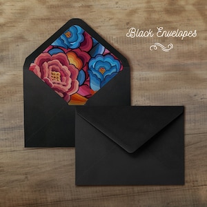 Handmade Mexican Floral Lined Envelopes: Vibrant A7 Size - Etsy