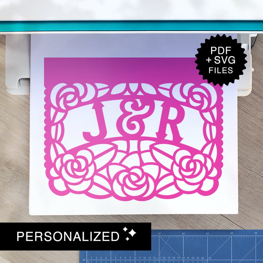 Personalized SVG + PDF Papel Picado Files | Custom Papel Picado Digital ...