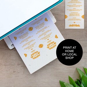 Papel Picado Menu Template: Mexican Fiesta, Wedding, Quinceañera ...