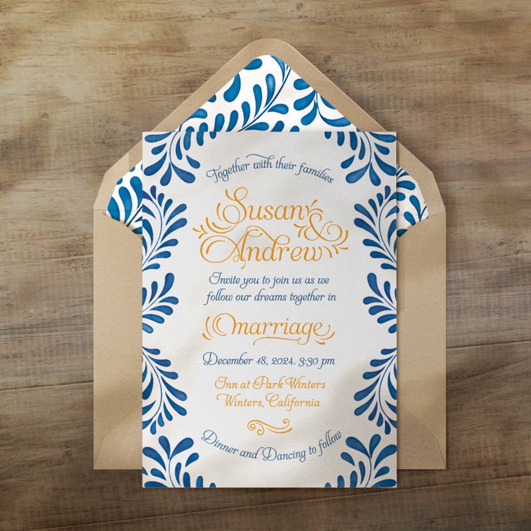 Mexican Wedding Invitations | Personalized Wedding Invitations ...