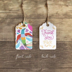 Otomi Favor Tags - Otomi Suite - Etsy