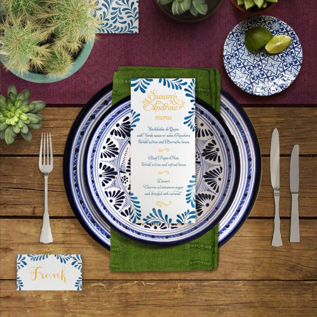 Talavera Menus - Talavera Suite - - Etsy