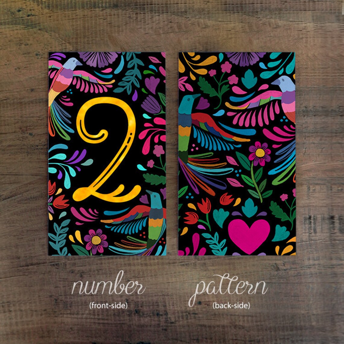 Otomi Table Numbers Otomi Suite - Etsy