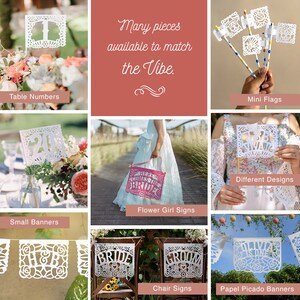 Personalized Papel Picado Flags - Las Flores Suite - - Etsy