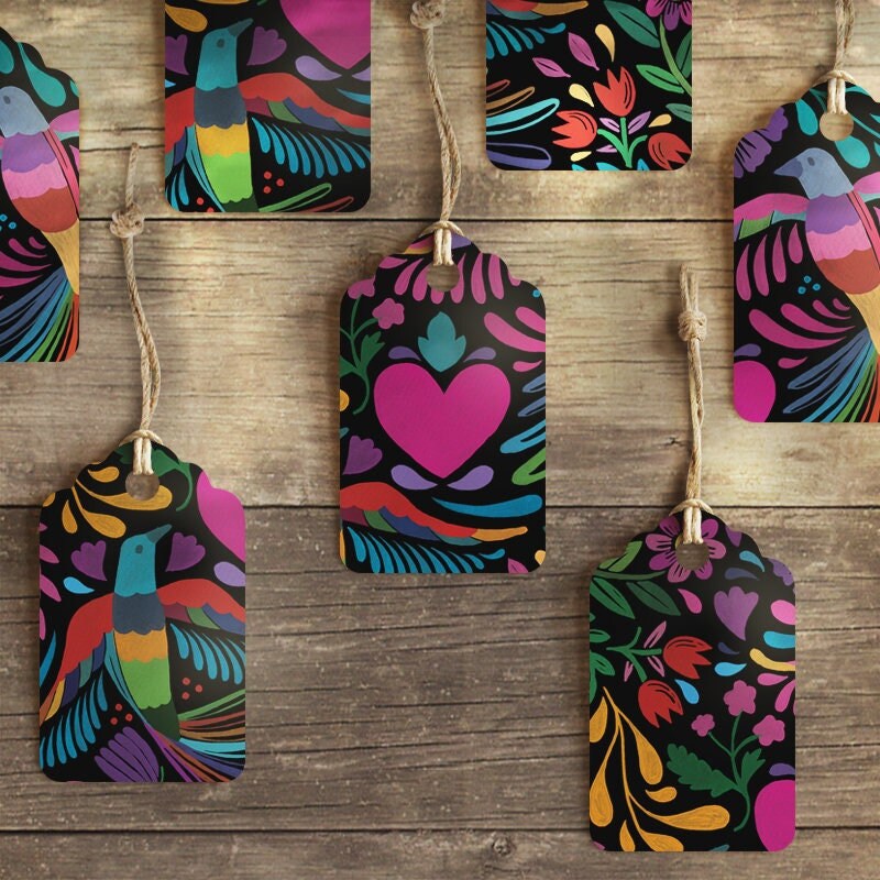 Otomi Favor Tags Otomi Suite - Etsy