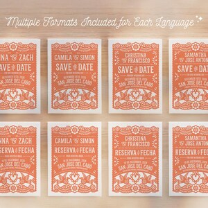 Digital Mexican Save the Date Template Papel Picado | Save the Date ...