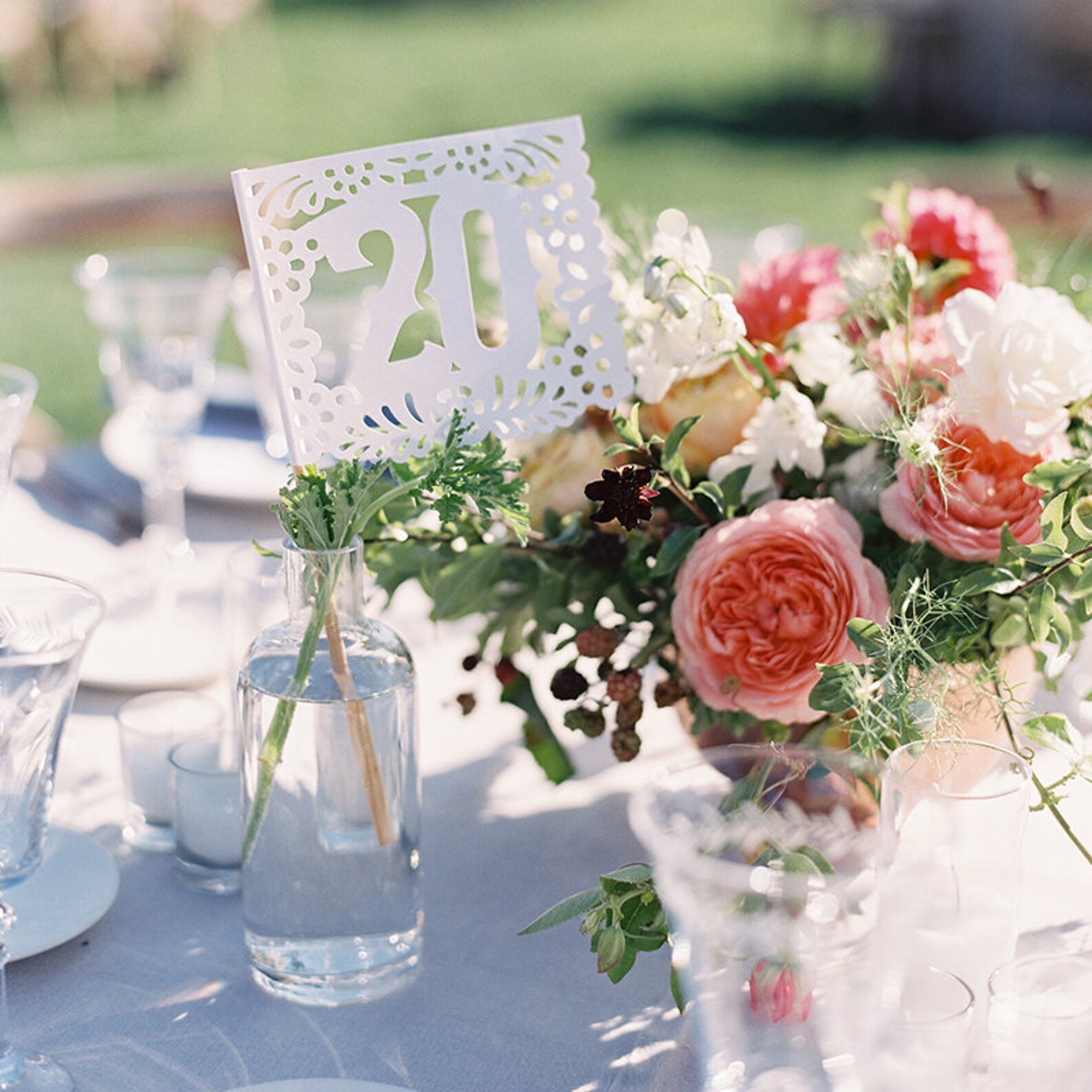 Papel Picado Table Number Flags Papel Picado Suite - Etsy