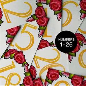 Instant Download Mexican Table Numbers | Printable Digital Table ...