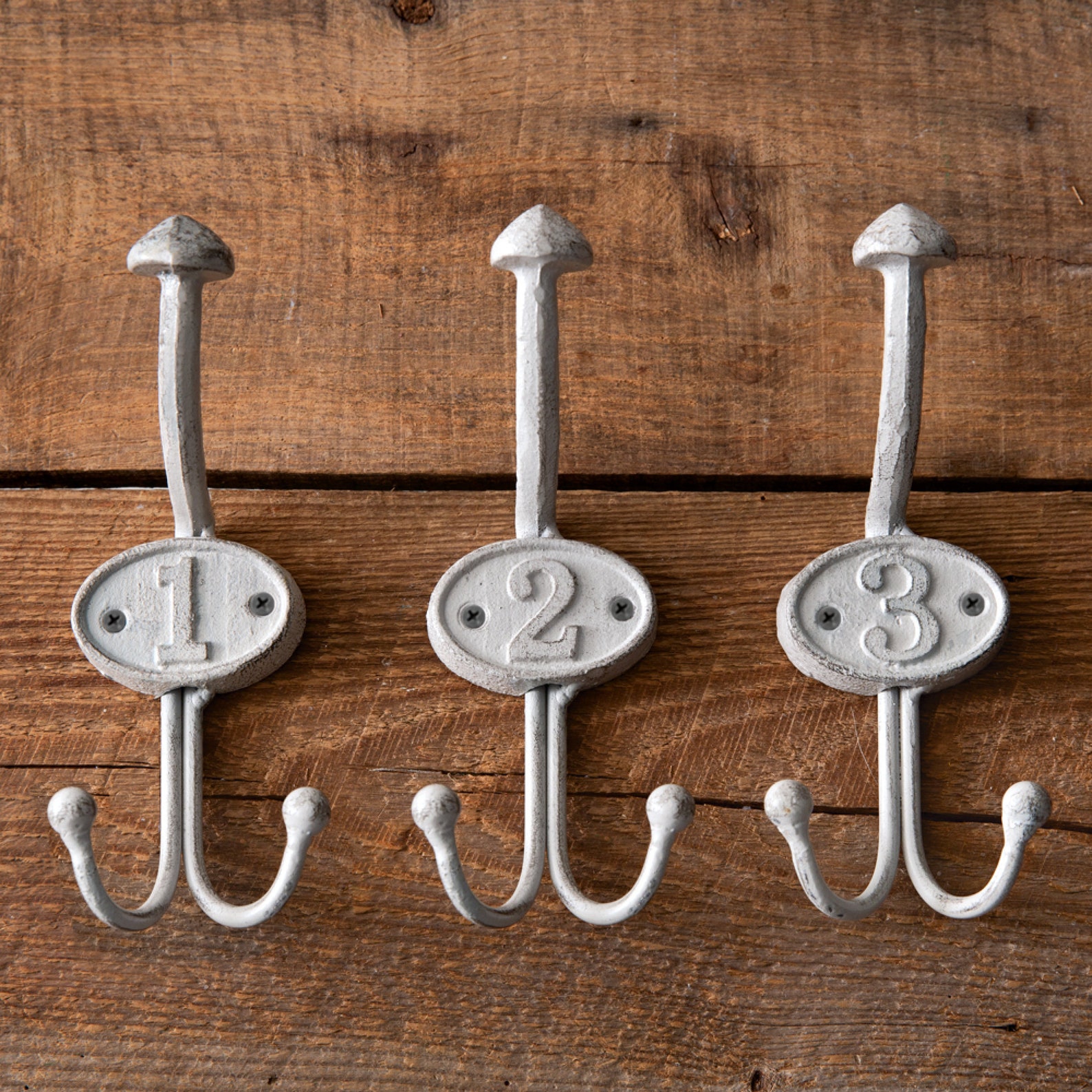 Set of 3 Cast Iron Hooks / Cast Iron Coat Hooks / Cast Iron - Etsy