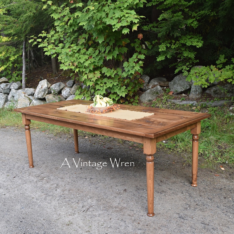 Rustic Farm Table - Etsy