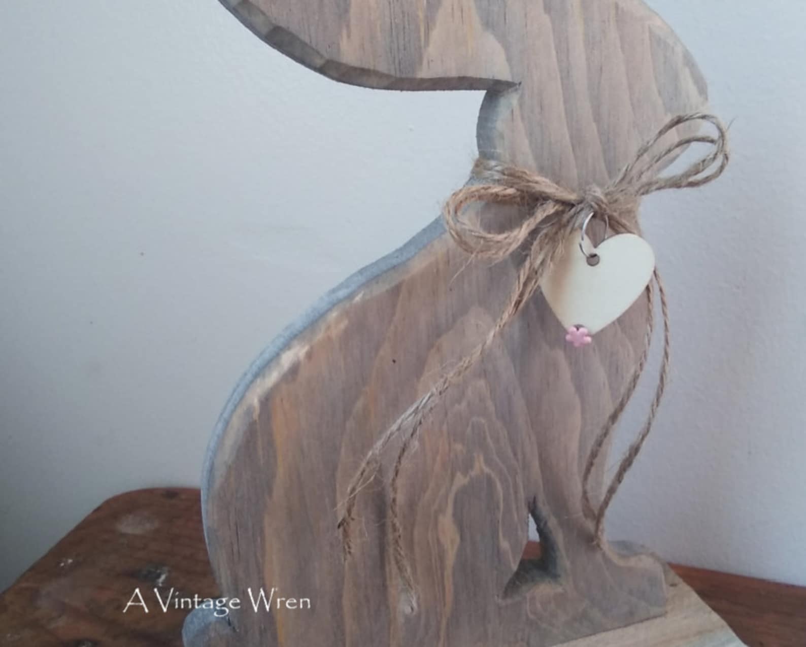 Rustic Easter Bunny/ Wooden Bunny/ Rustic Spring decorations/ | Etsy