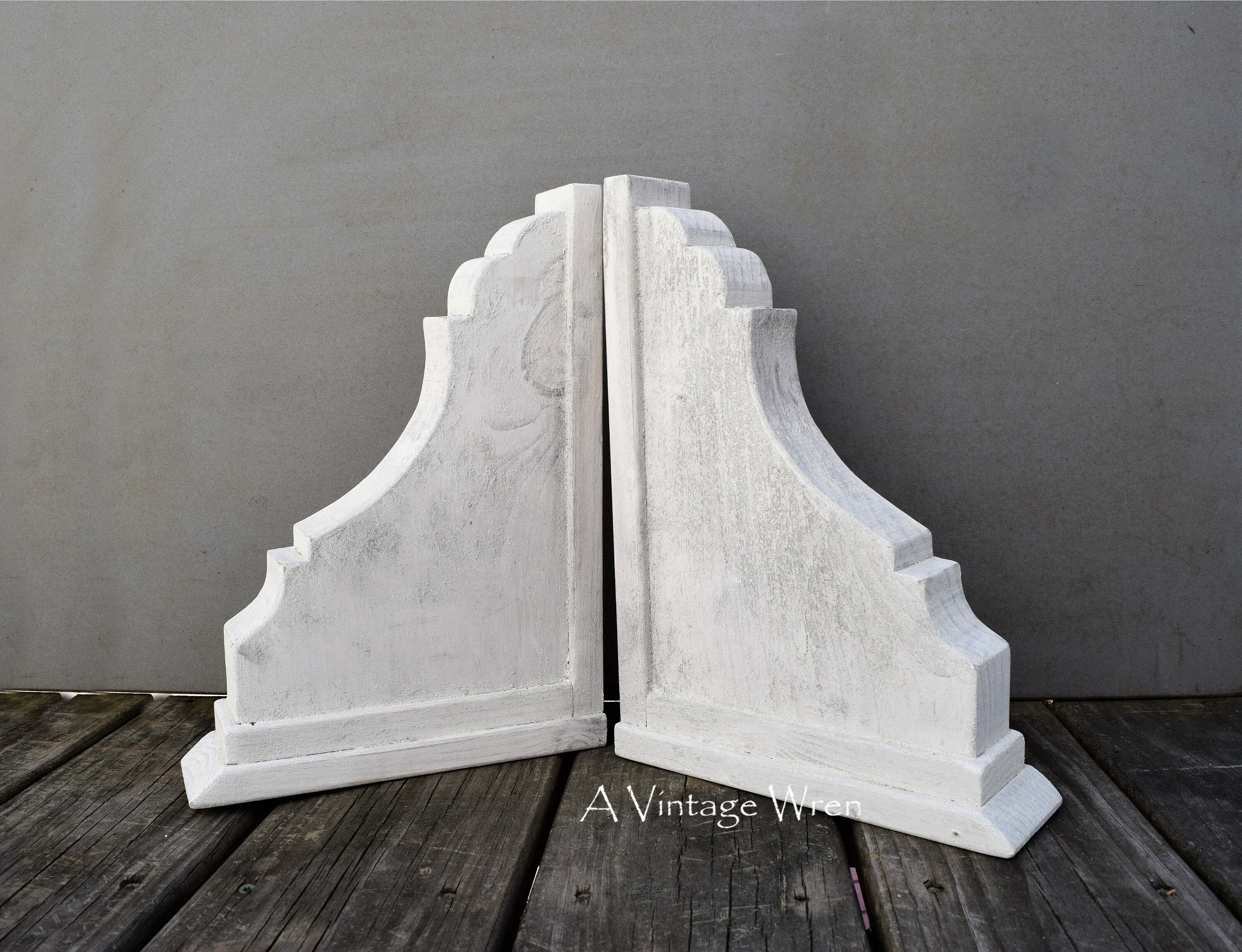 Handmade Pair of Large Wood Corbels/ farmhouse bookends / | Etsy
