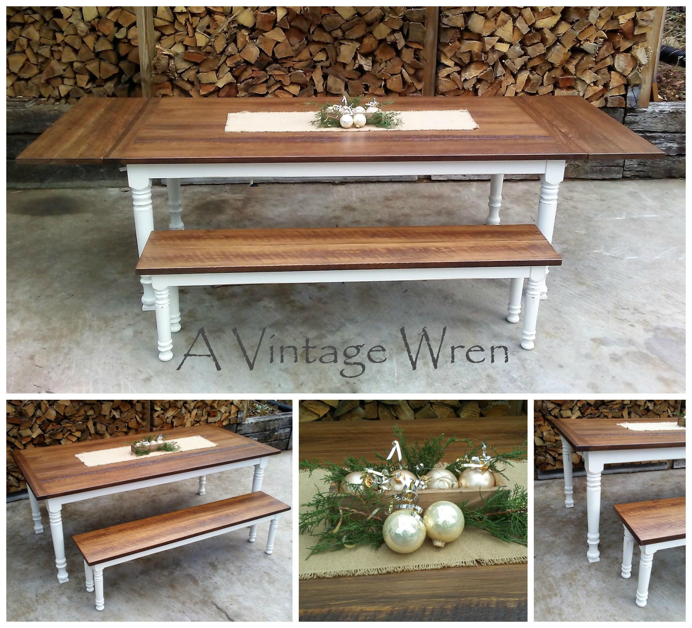 Extension Wood Farm Tables