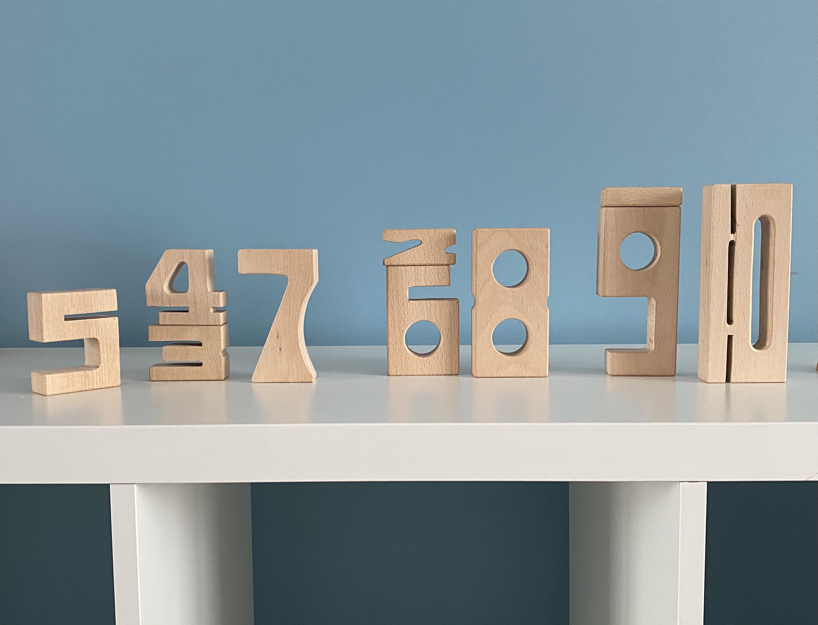 Numbered Blocks Sum Blocks Wooden Blocks Blocs Numérotés Montessori Toy ...