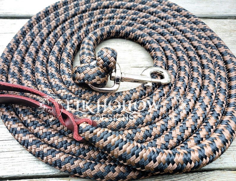 Custom Horse Lead w/popper end Yacht rope lead Lead Rope | Etsy