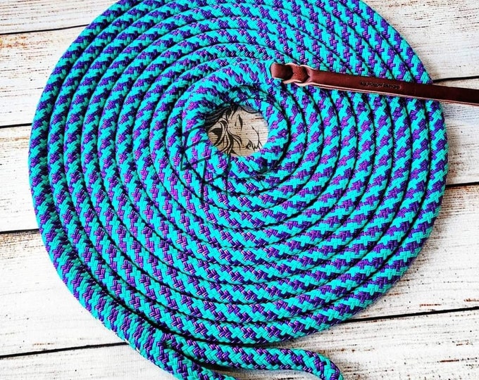 Custom Horse Lead W/popper End Yacht Rope Lead Lead Rope Clinician ...