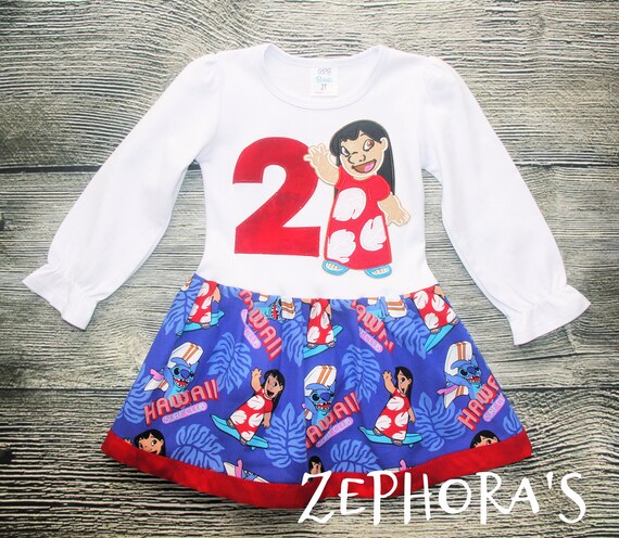 Lilo and Stitch Birthday Dress Lilo and Stitch Dress Girls - Etsy