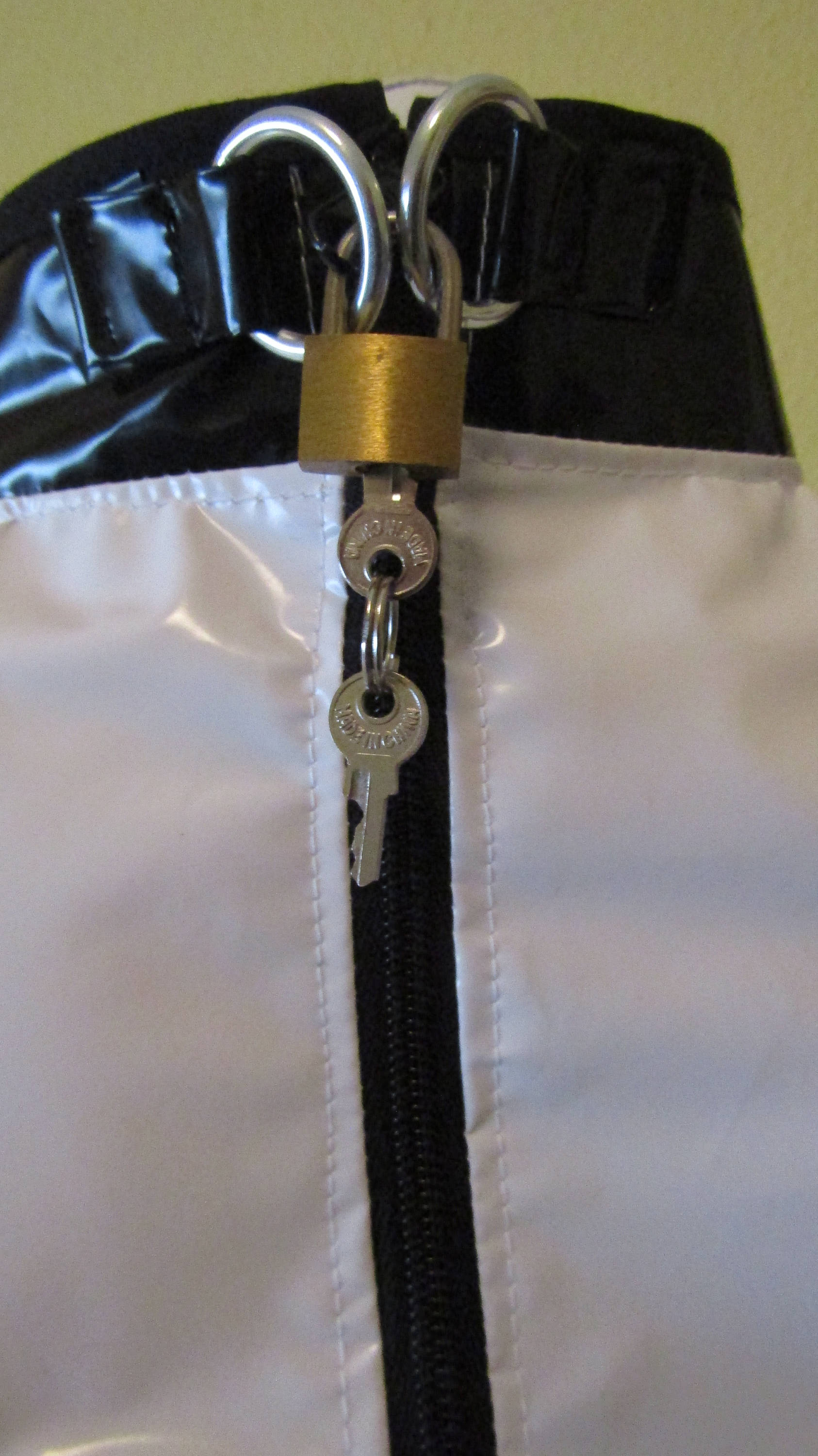 PVC Unisex Lockable Maids Dress. Black White or Pink | Etsy