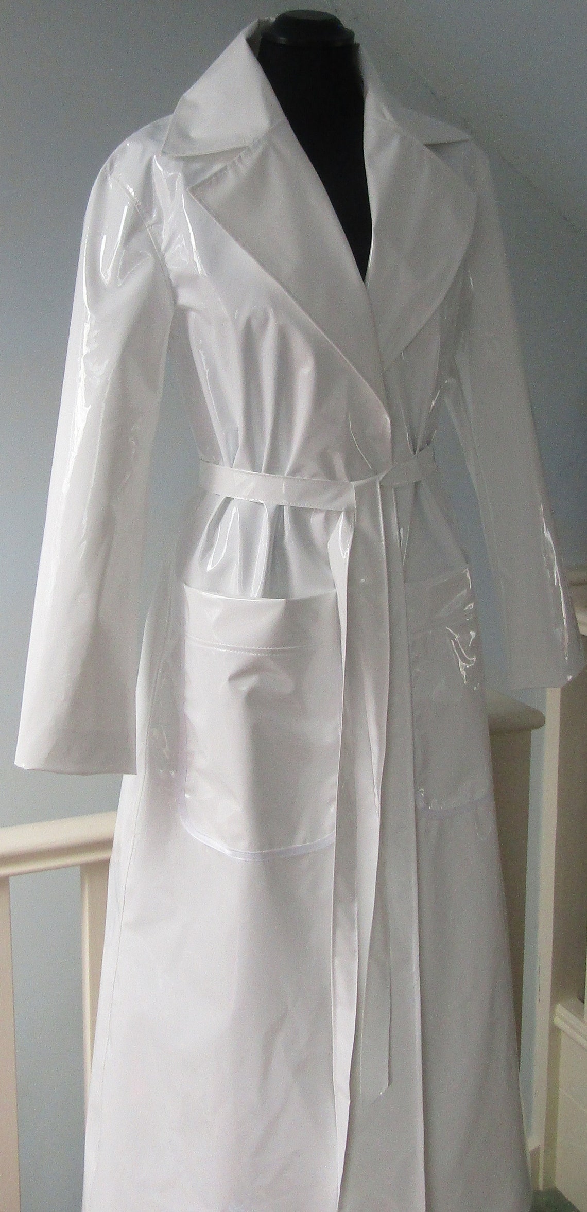 Raincoat PVC Unlined Full Length Coat Various Colours - Etsy