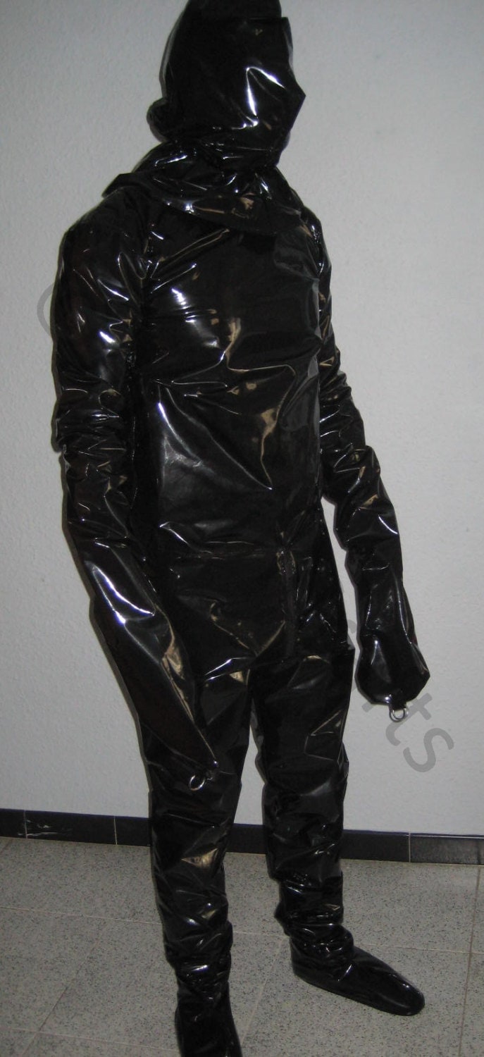 Body Suit PVC Cat Suit PVC Full Body Suit & Hood - Etsy