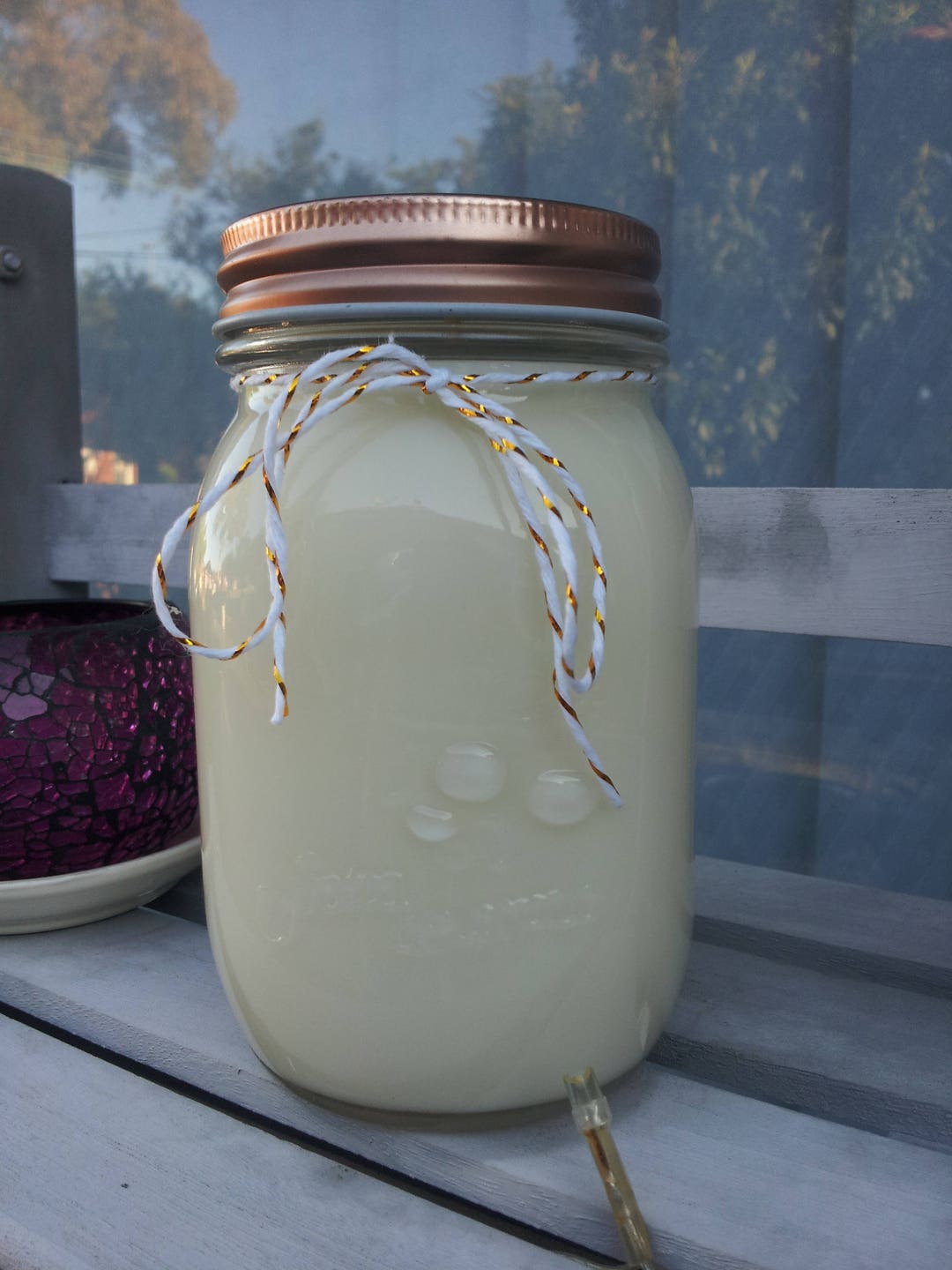 Large & Medium Sized Mason Jar Candles - Etsy