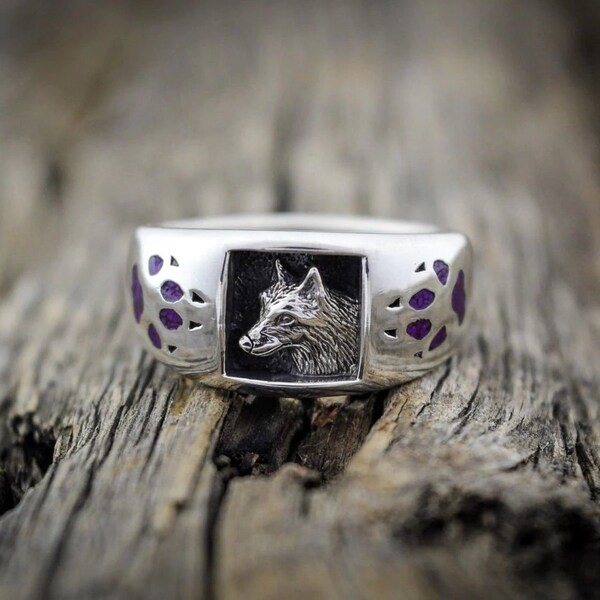 Wolf Ring - Etsy