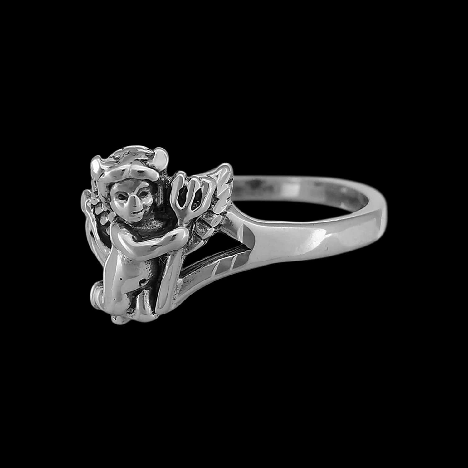 Diamond Cut Little Devil Ring Size 6.75 - Etsy