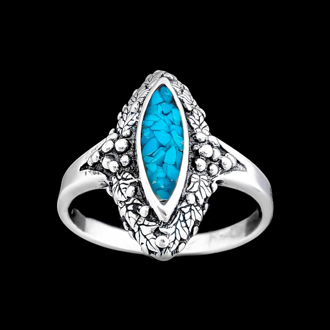 925 Sterling Silver Grape Ring Wine and Vine Design Navajo Handcrafted ...