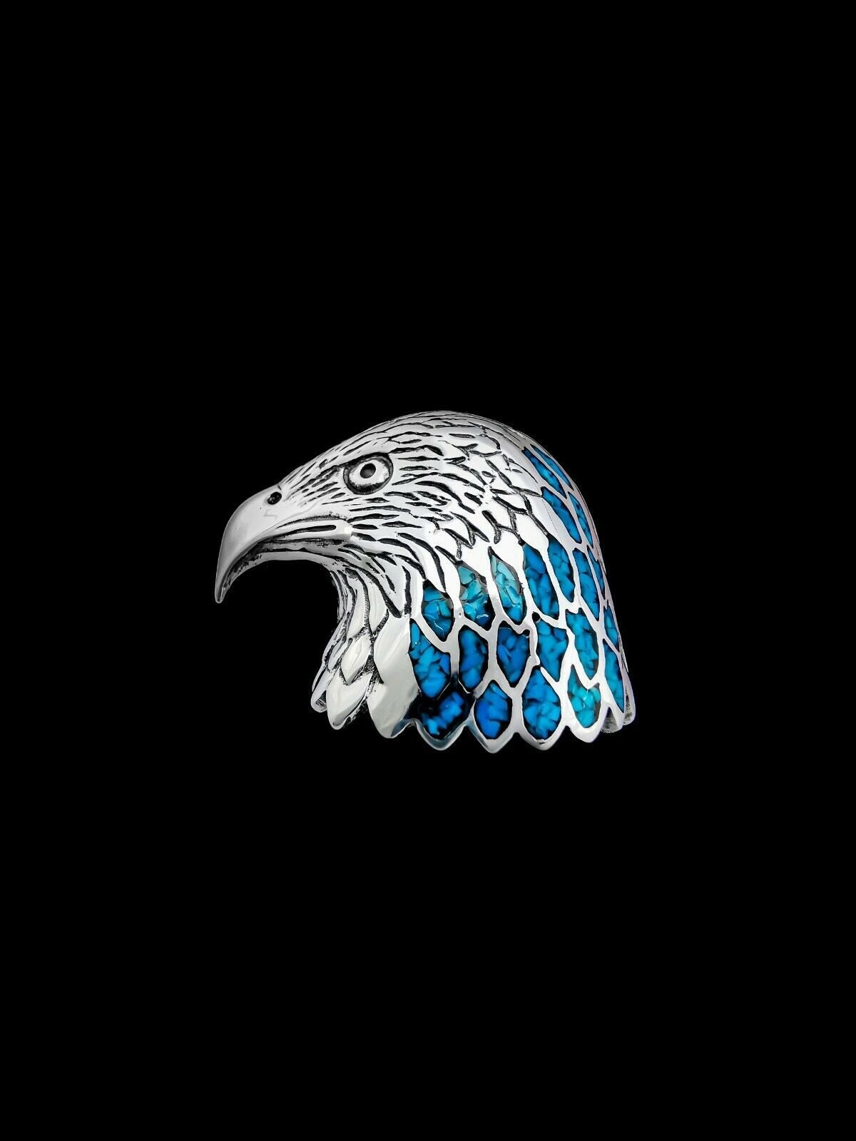 Bald Eagle Pendant 925 Sterling Silver Eagle Head pendant | Etsy