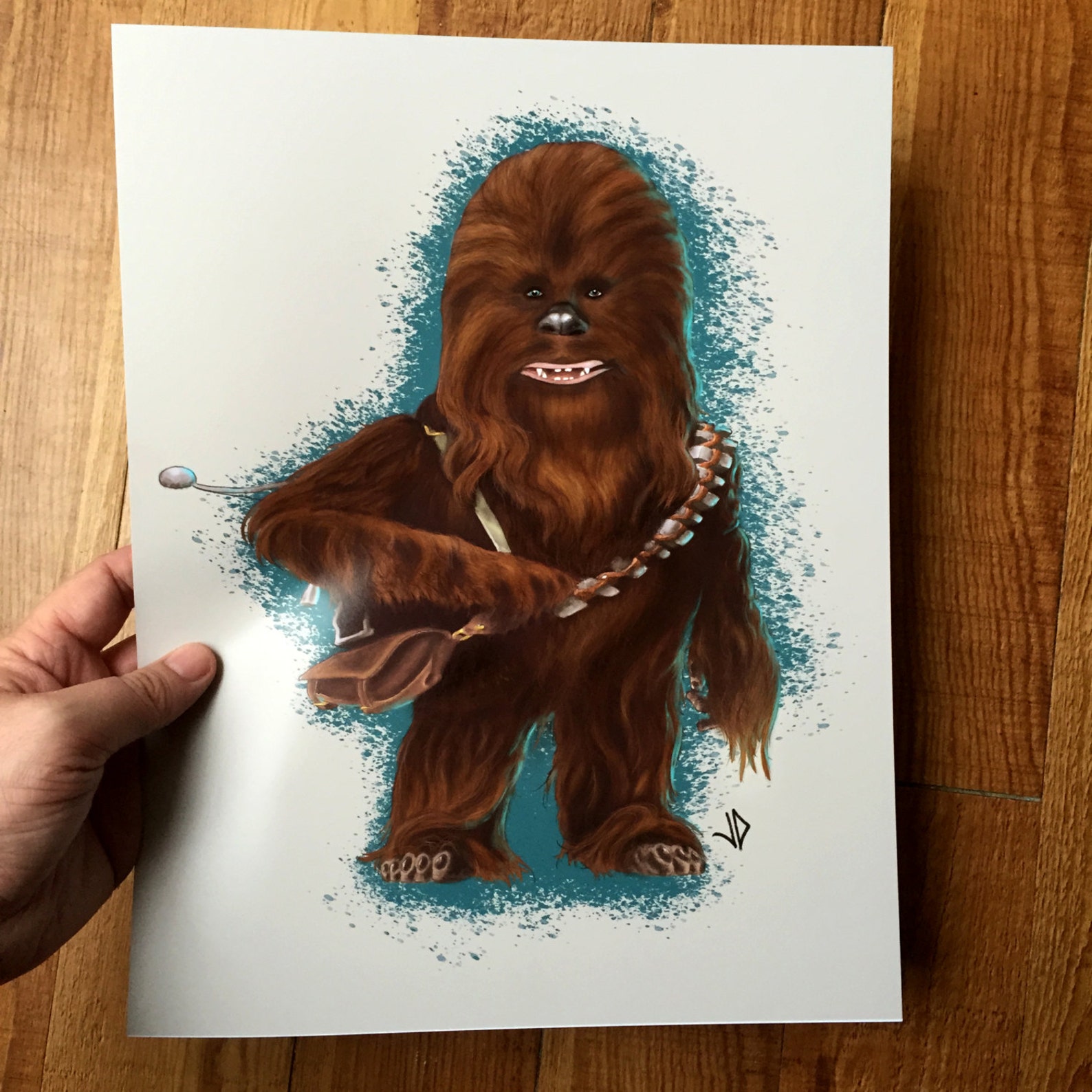 Star Wars Chewbacca Cute Poster Print - Etsy