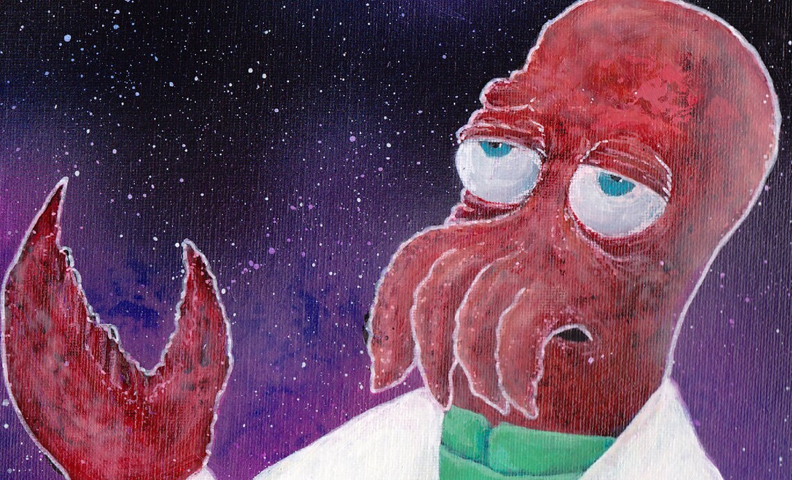 Why Not Zoidberg Futurama Wall Art Poster Print | Etsy