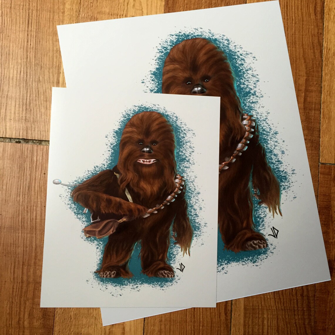 Star Wars Chewbacca Cute Poster Print - Etsy