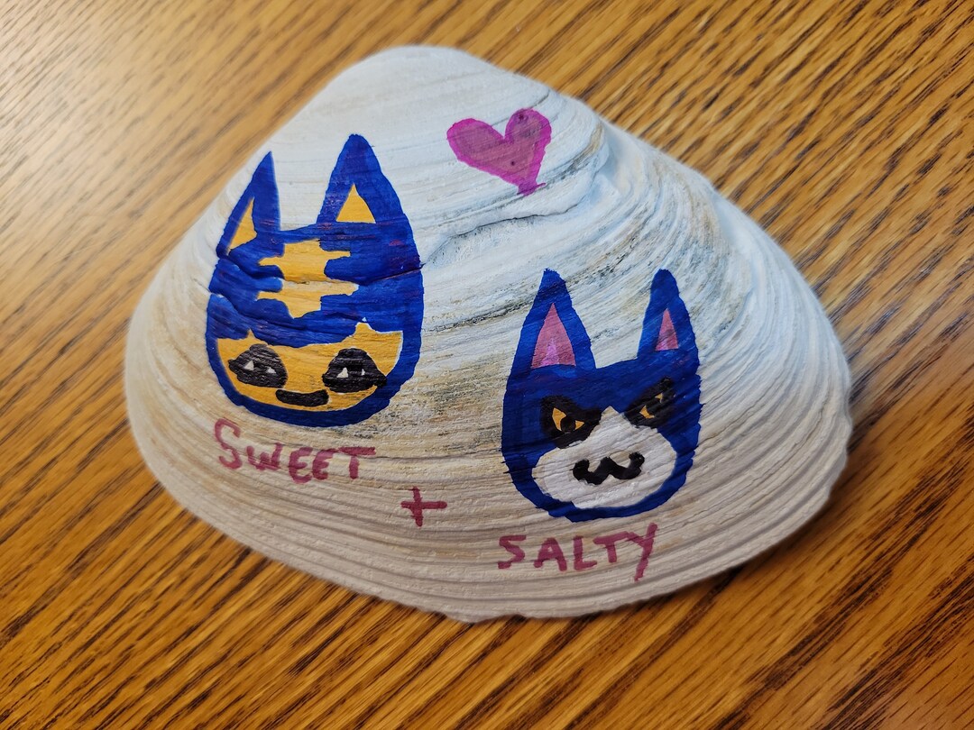 Hand-colored Kawaii Shell YOU CHOOSE From 3 Unique Designs - Etsy