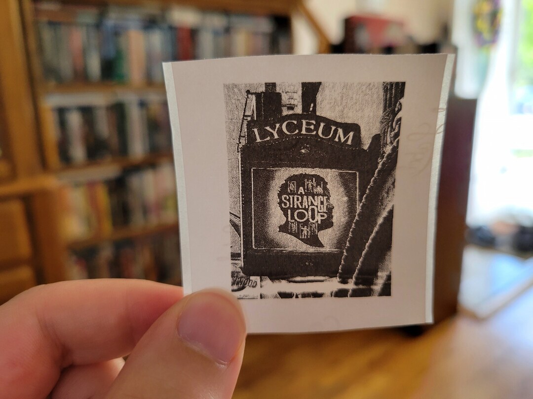 Musical Theatre-themed B&W Sticker/label - Etsy