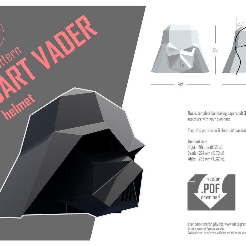 Darth Vader Mask - Etsy