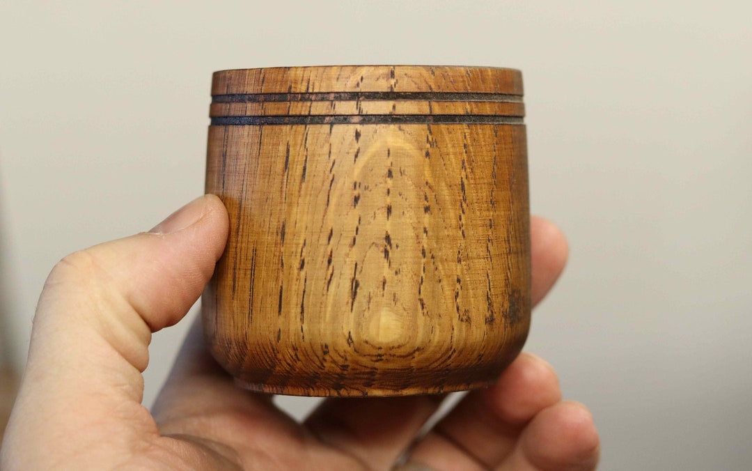 White Oak Mead Cup, Lathe Turned Viking-style Cup, Wiped Urushi Lacquer ...